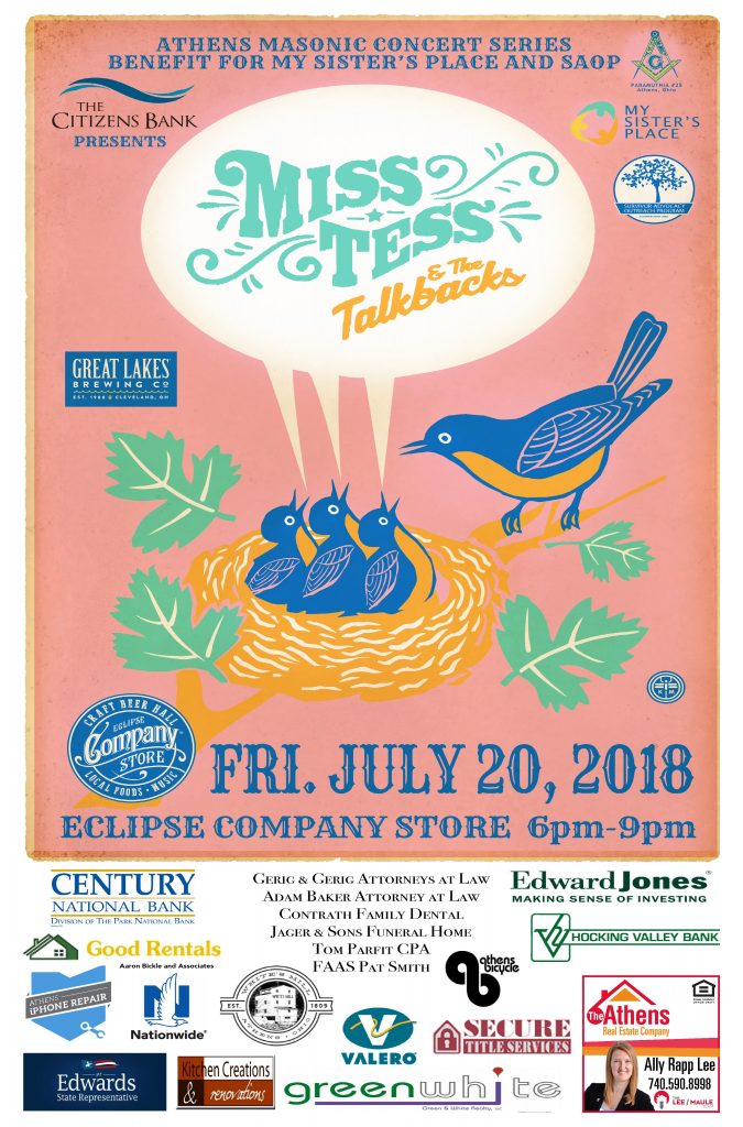 Miss Tess & The Talkbacks to benefit My Sister's Place & SAOP - WOUB ...