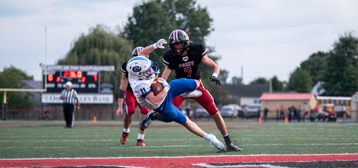 Blue Devils run away with the Battle of the Bridge - WOUB Public Media